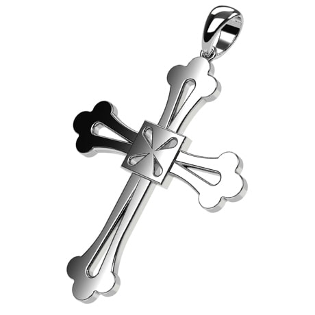 Croix Tréflée en Or 18 Carats