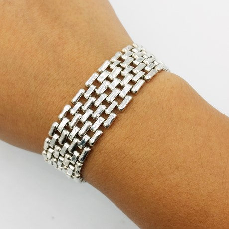 Bracelet Grain de Riz en Argent pour Femme